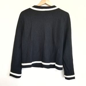 ECI | Jackets & Coats | Eci New York Black White Wool Blend Jacket S ...